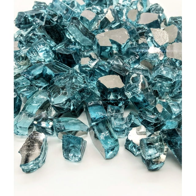 Element Fire Glass Large Azuria Reflective Fire Glass 10lbs - Indoor ...