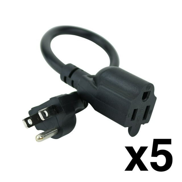 Element-Hz™ 8" Pigtail Power Cord (5-Pack, Power Packs, Wall Warts ...