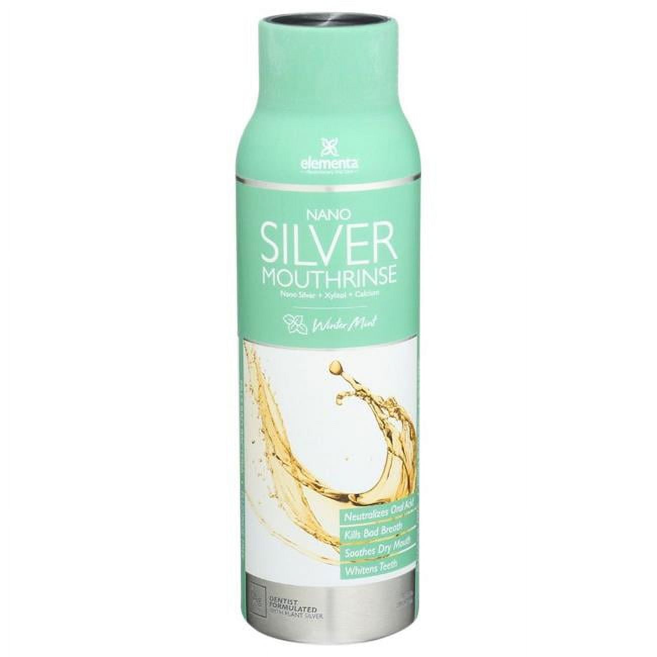 Elementa Silver - Nano Silver + Xylitol + Calcium Adult Mouth Rinse, 20 ...