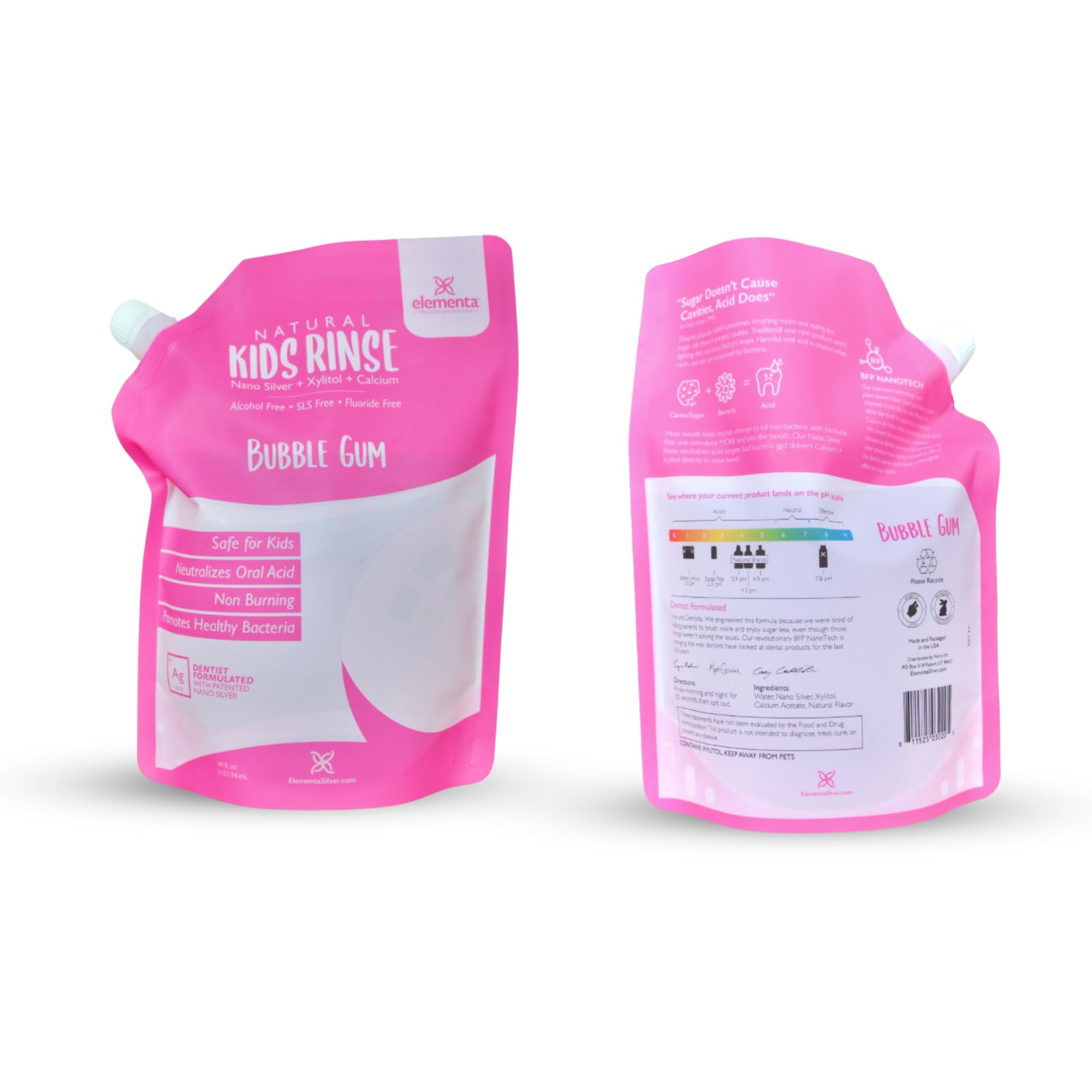 Elementa Silver Nano Silver DHF10 Xylitol Mouth Wash Refill Pack ...