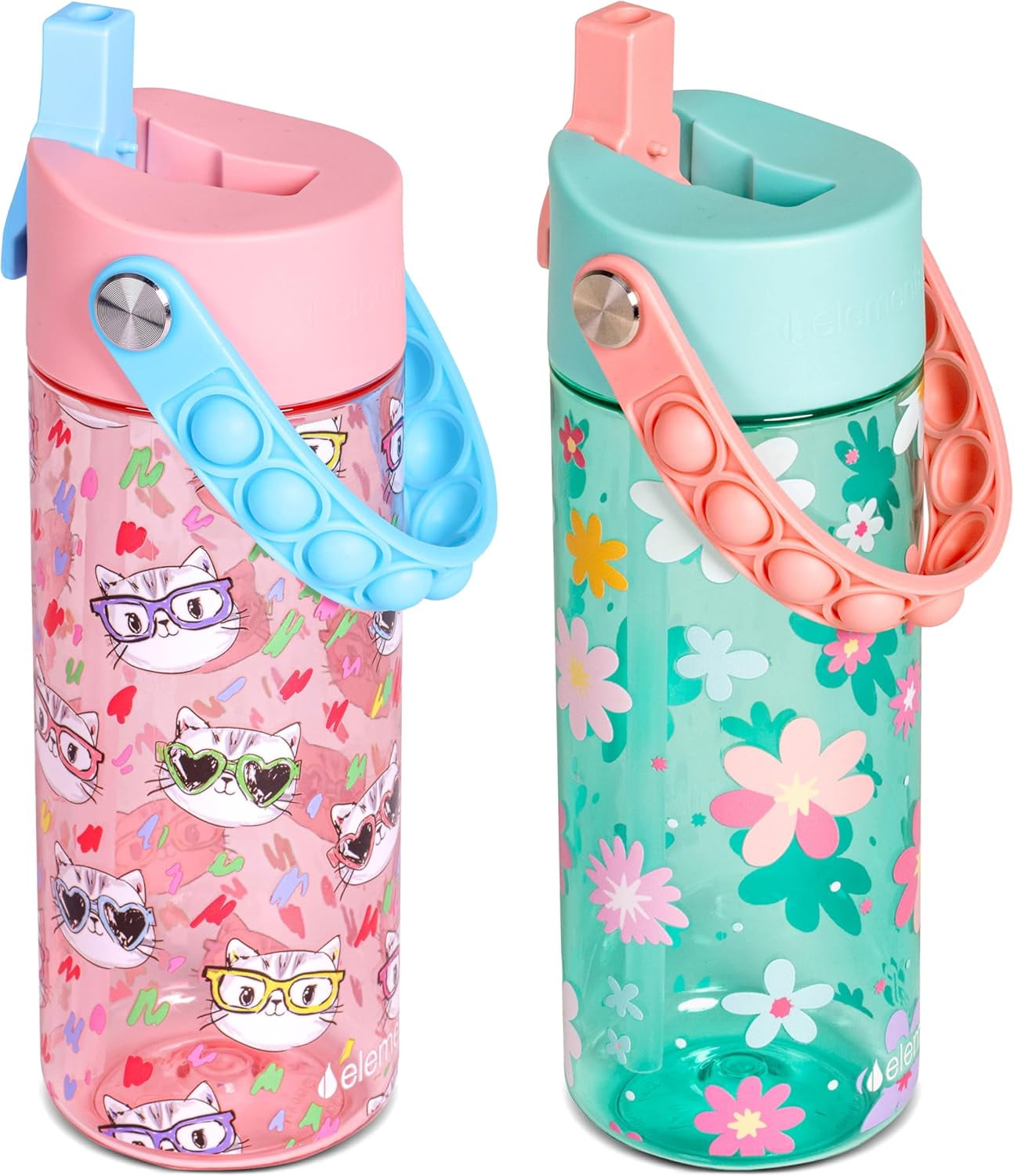 Elemental 18 oz Splash Kids BPA-Free Water Bottle, 2 Pack - Walmart.com
