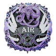 Elemental Air Nation Wind Purple Dragon White Feathers Triple Moon Wall ...