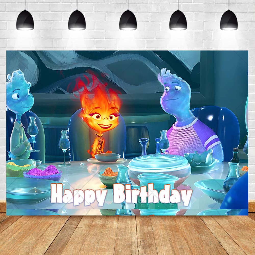 Elemental Backdrop for Birthday Party Supplies 5x3ft Color Elemental ...