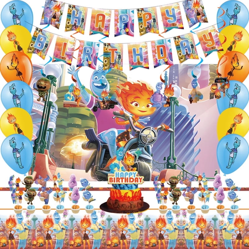 Elemental Birthday Party Supplies, Party Decorations Set Include Banner ...