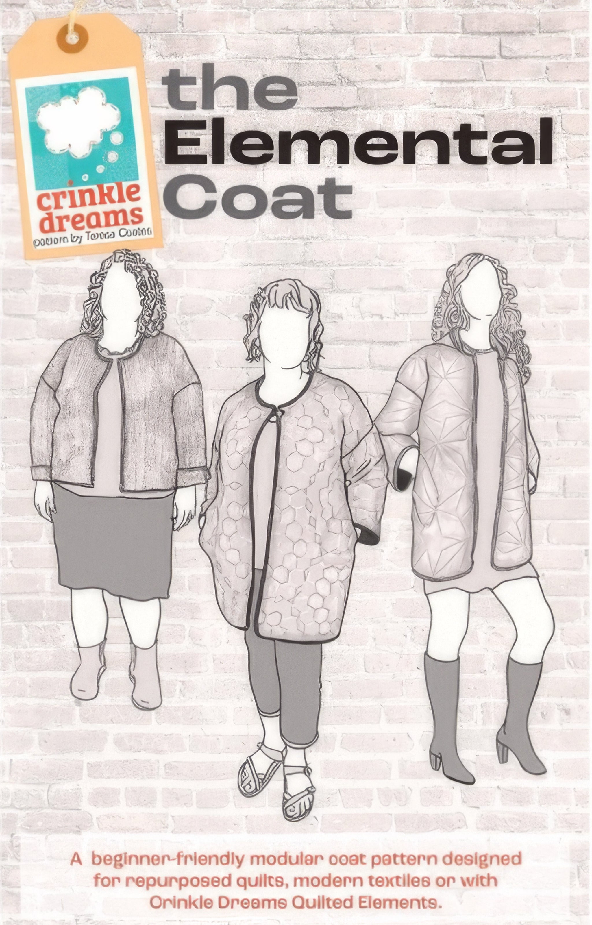 Elemental Coat Sewing Pattern from Crinkle Dreams - Walmart.com