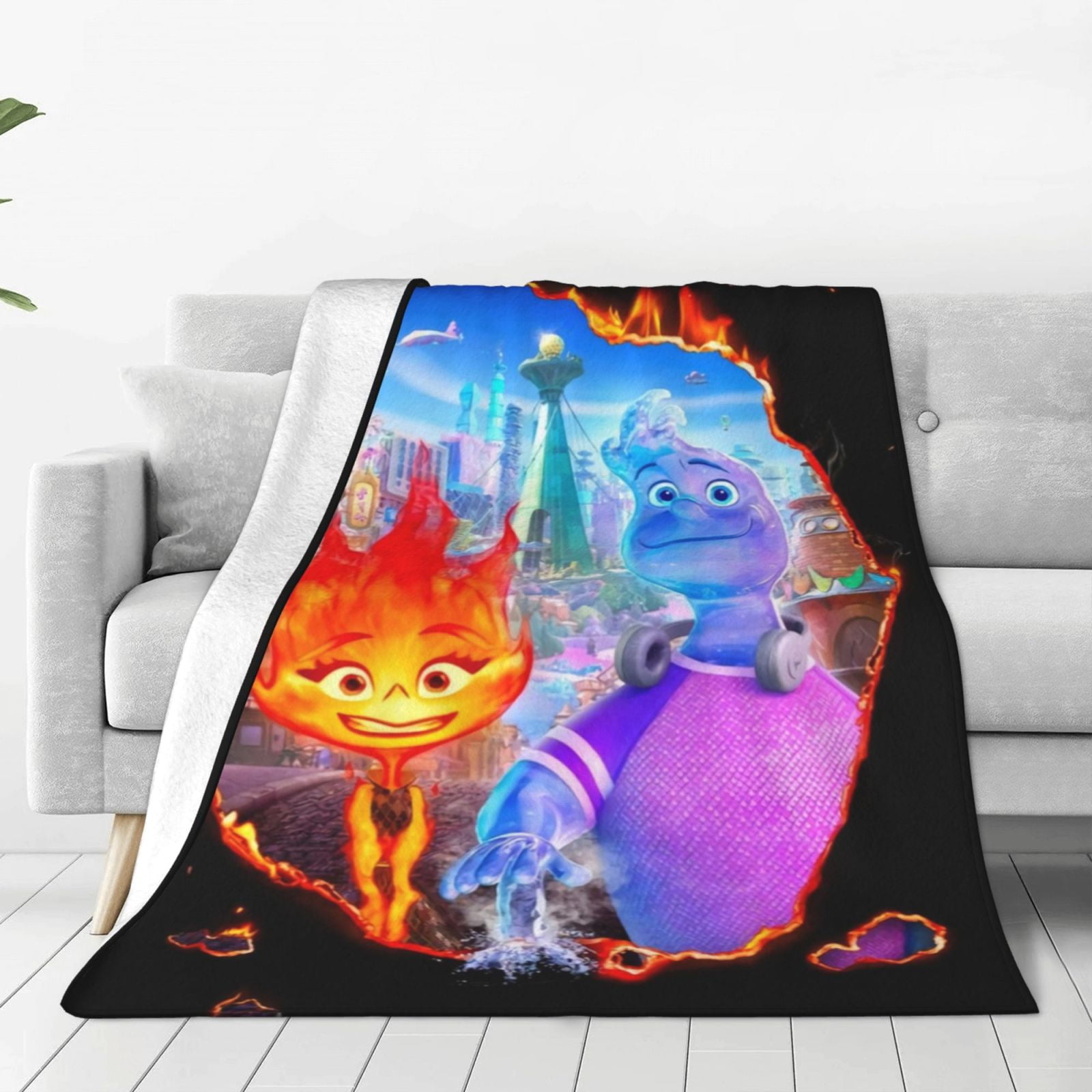 Elemental Cute Anime Blanket, Gifts For Girls And Boys, Super Soft ...