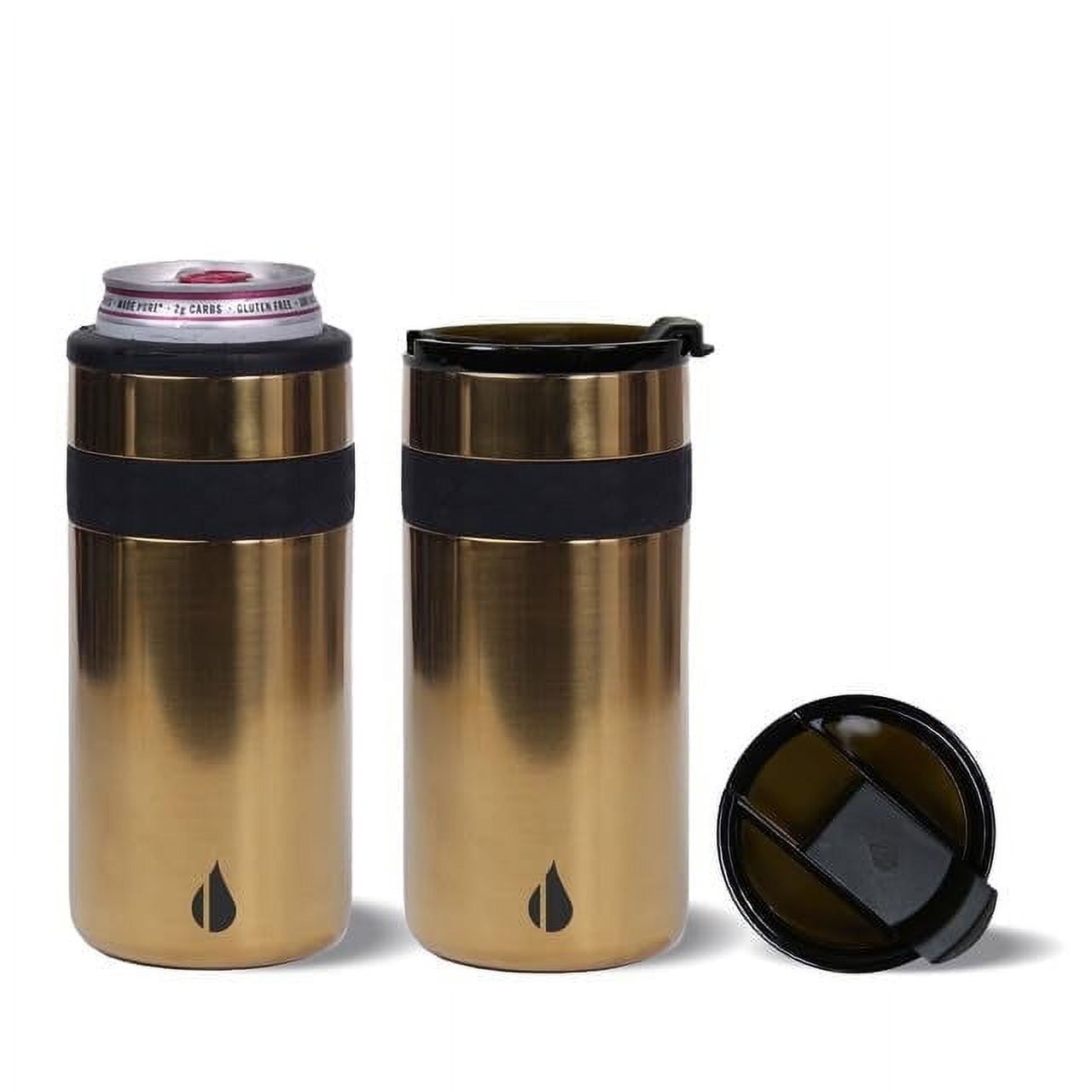 Elemental Duo-Sip 2 in 1 Travel Coffee Tumbler with 100% Leak Proof Lid ...