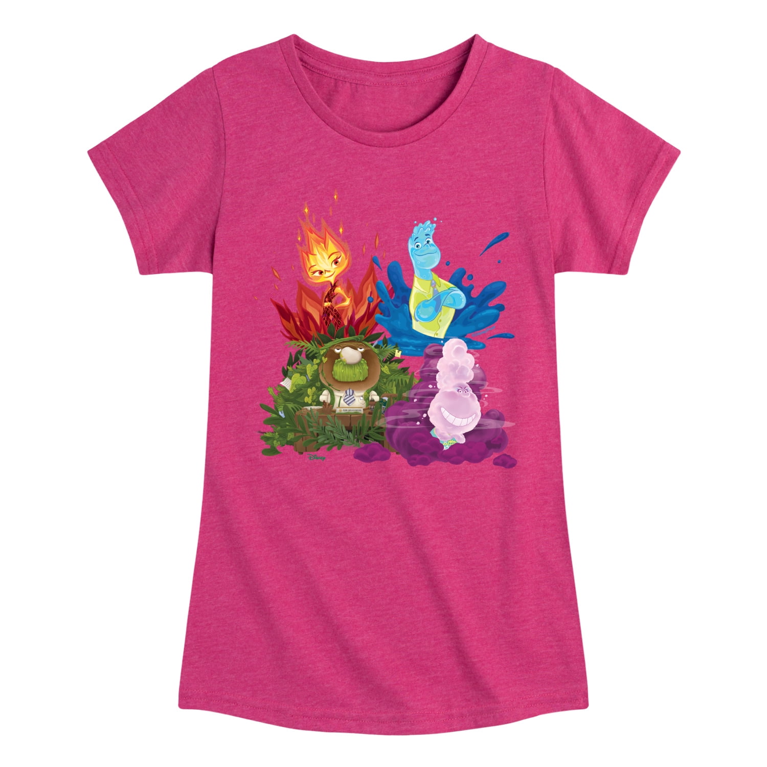 Elemental - Group Graphic - Toddler & Youth Girls Short Sleeve Graphic ...