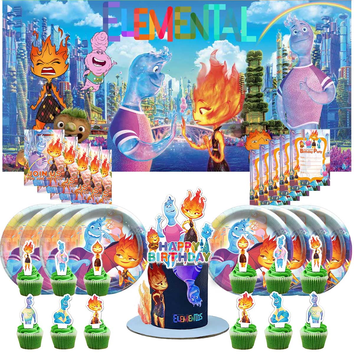 Elemental Invitation Cards Invite Party Supplies Decor Decorations ...