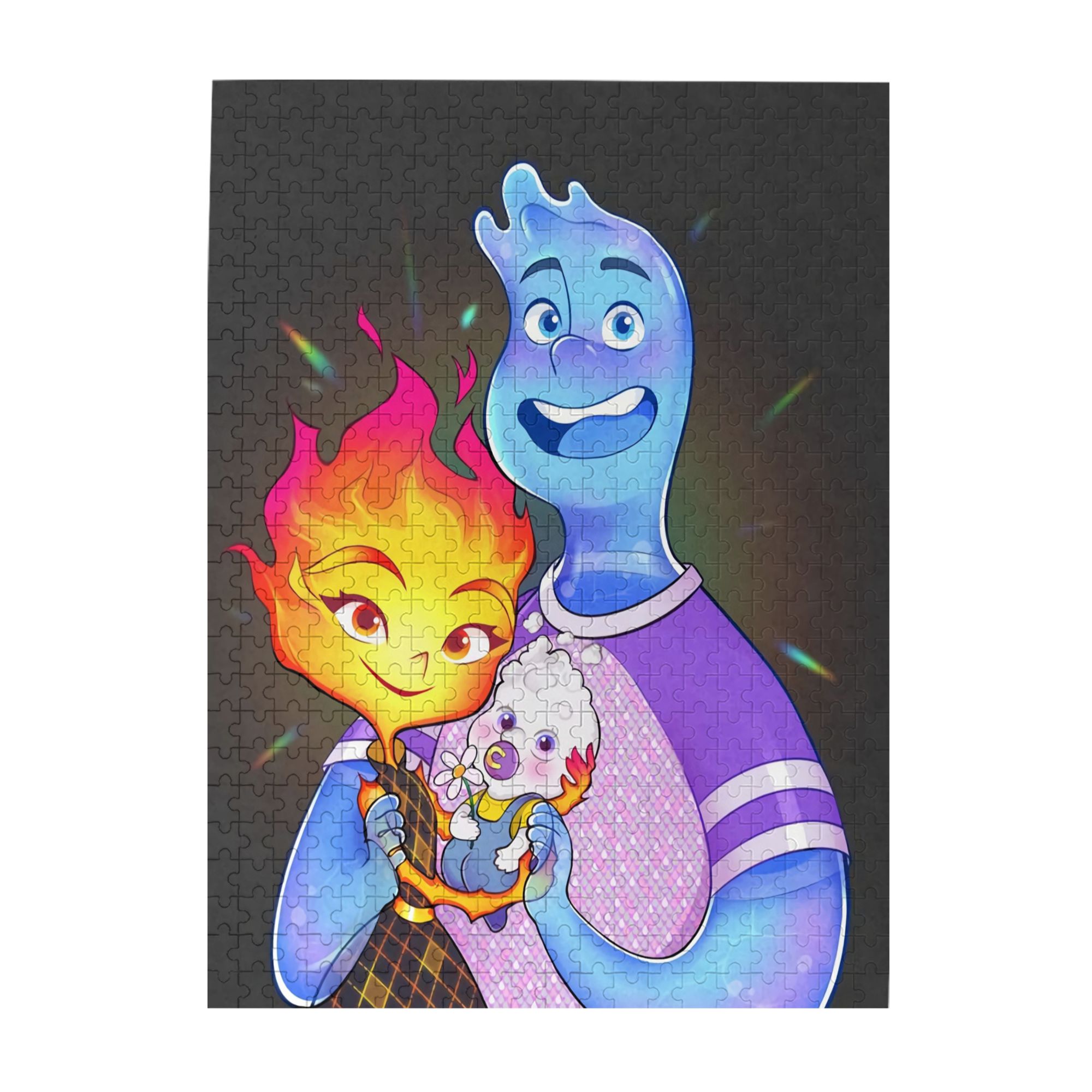 Elemental Jigsaw Puzzle for Kids Adults 300 Piece Challenging Wooden Puzzles Toys Family ...