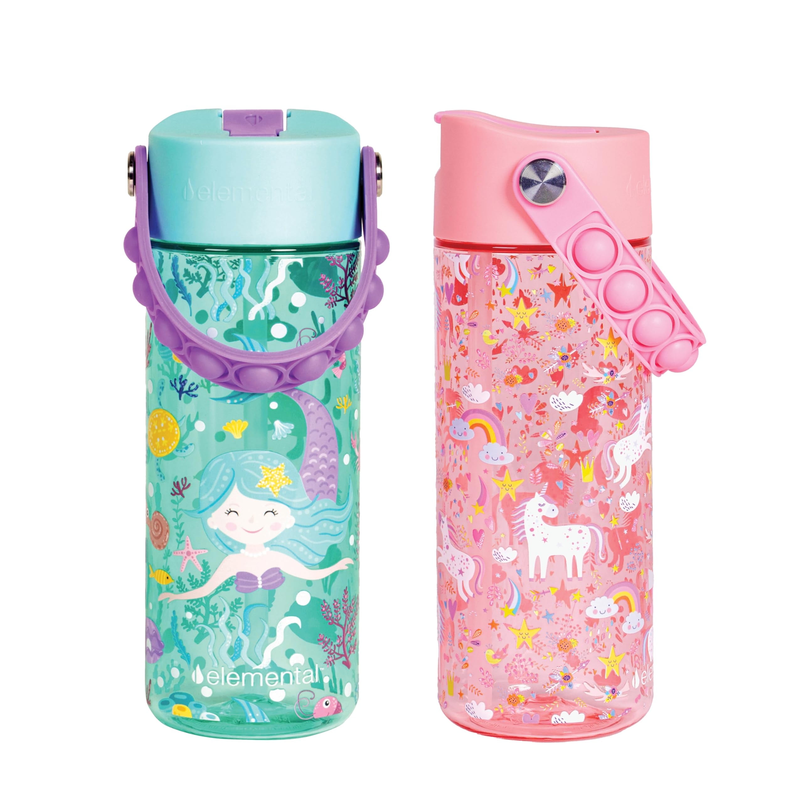Elemental Leak Proof Water Bottles for Kids - Splash Kids Water Bottle ...