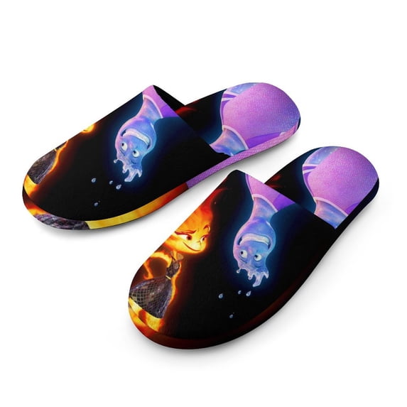 Elemental Mens Cozy Slippers Warm Soft Plush Slipper Slip-on House ...