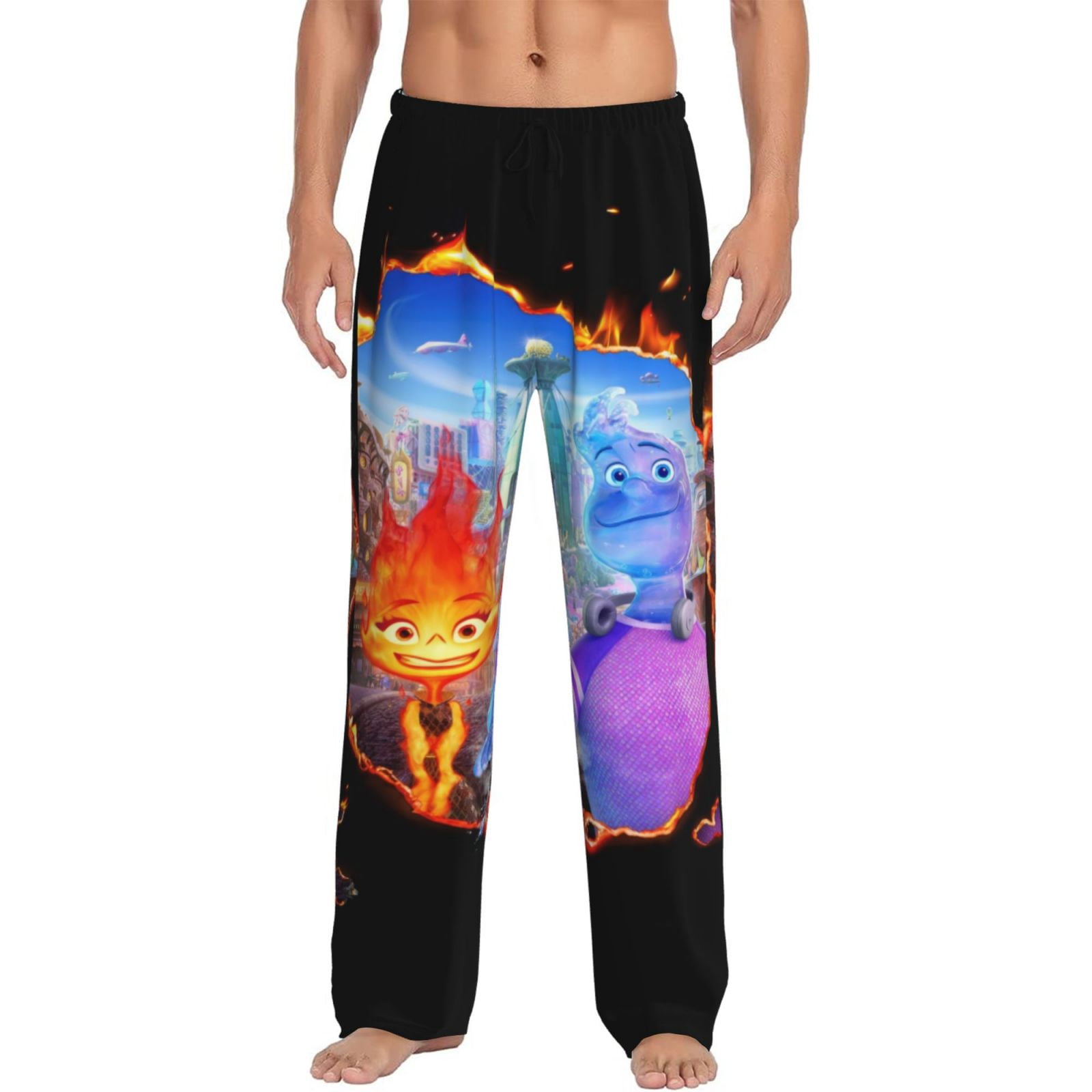 Elemental Mens Pajama Pants Ultra Soft Comfy Lounge Sleep Pants Print ...