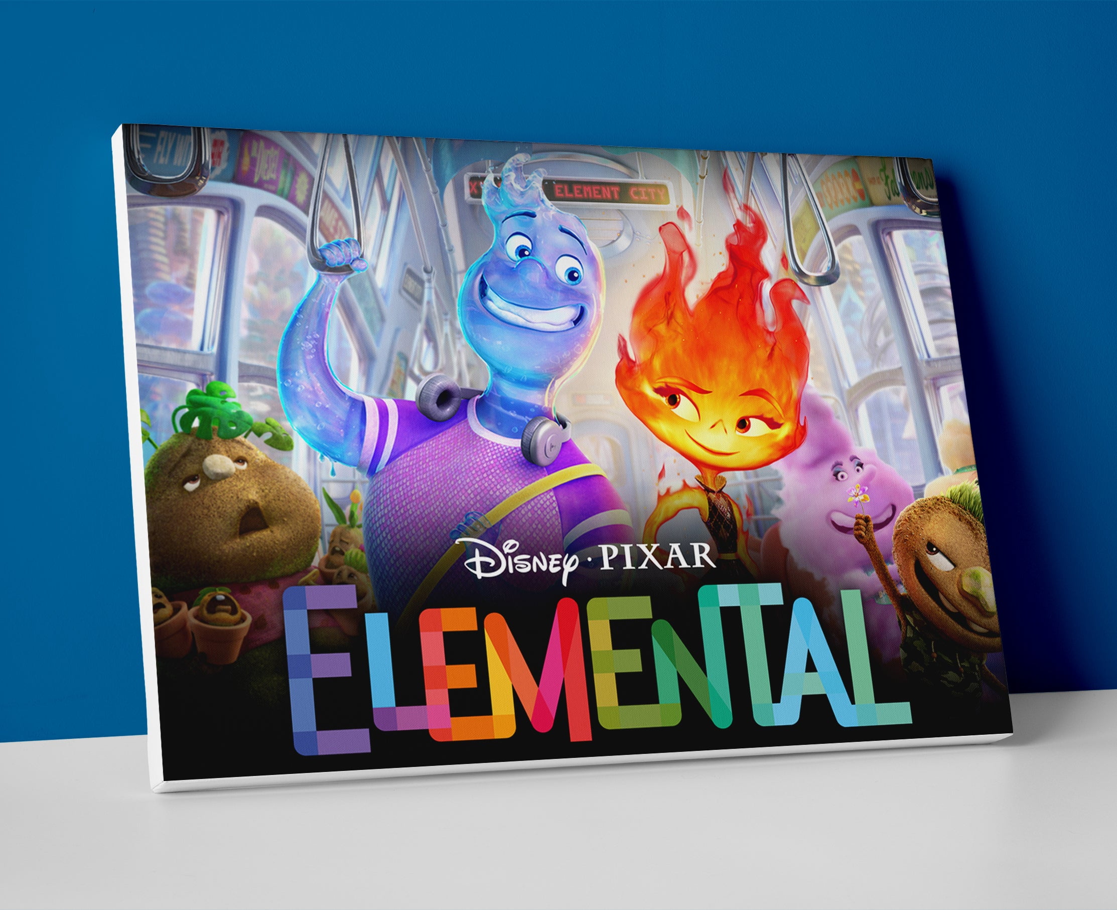 Elemental Movie Poster or Wrapped Canvas - Walmart.com