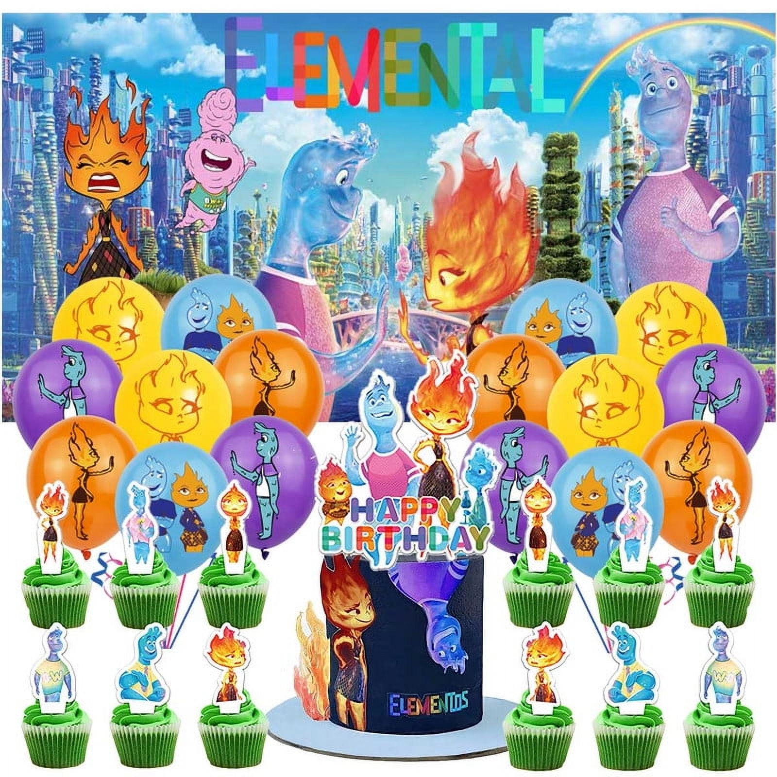 Elemental Set Party Supplies Decoration Birthday Decor Banner Backdrop ...