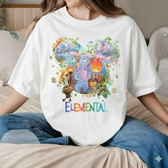 Elemental Shirt Graphic Tee 2023 Movie Fan Alan Shirt Unisex Cotton T ...