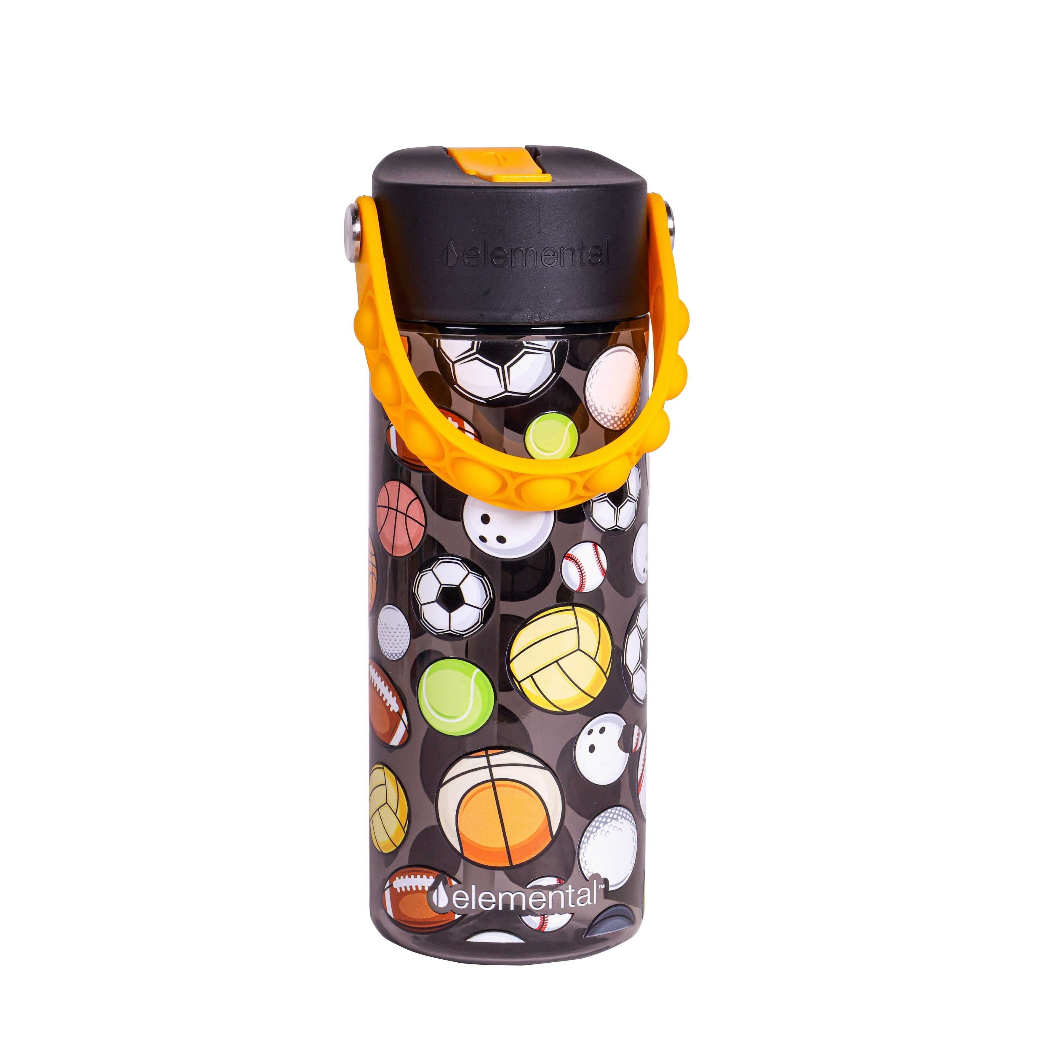 Elemental Splash Kids Water Bottle - Plastic Water Bottle - BPA Free ...