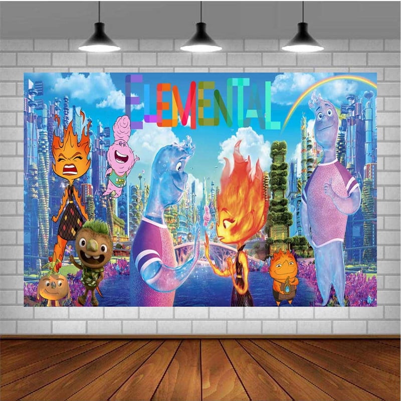 Elemental Banner Poster Wall Decor Birthday Backdrop Background Party ...