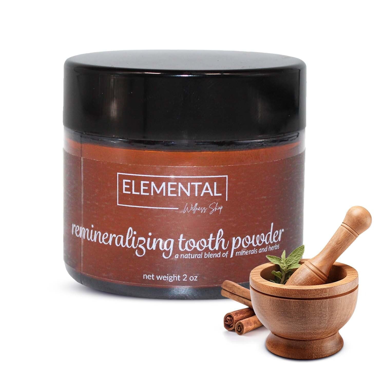Elemental Wellness, Remineralizing Tooth RRF12 Powder for Healthy All Natural Tooth Powder ...