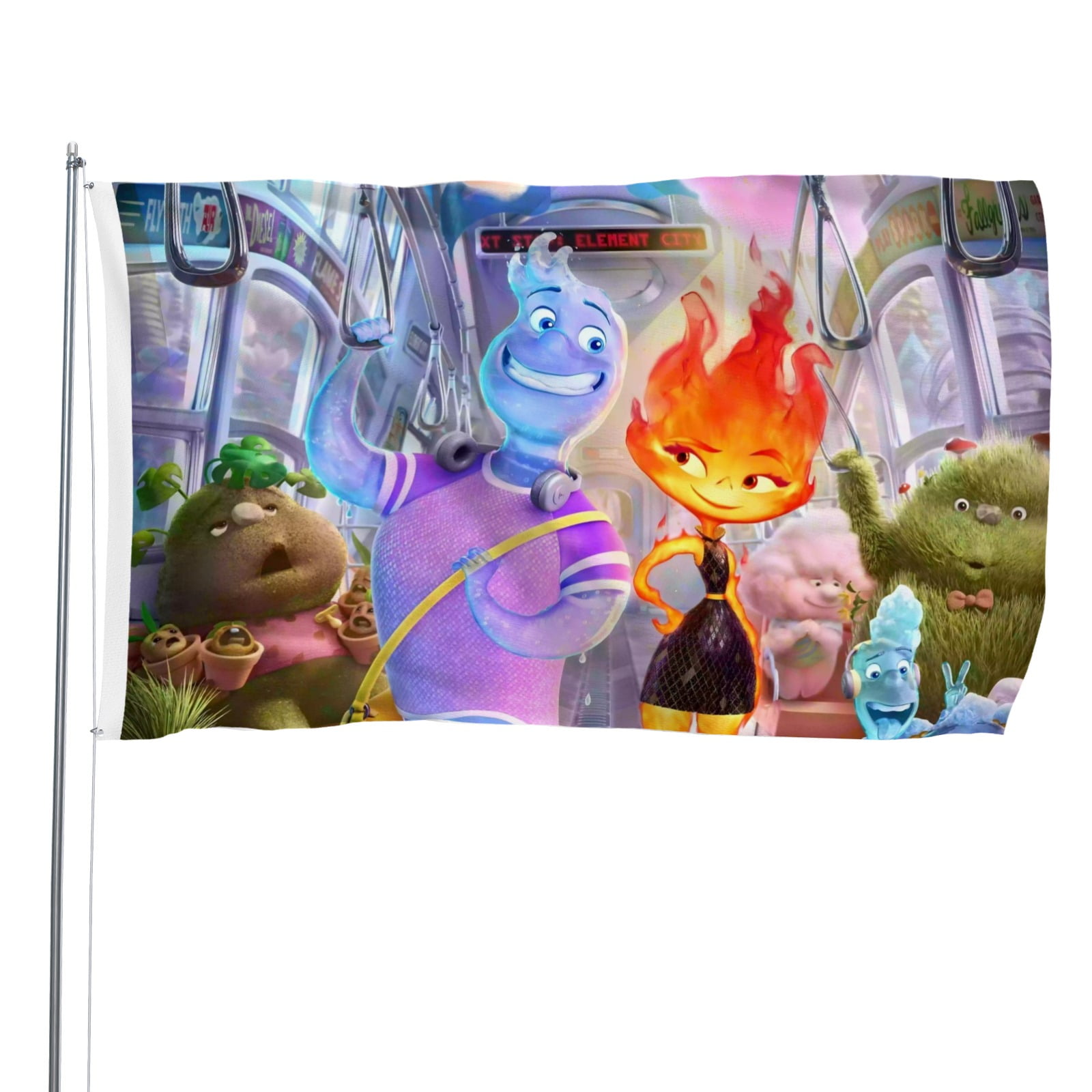 Elemental-themed Printed Flag Perfect gift for fans, friends, and ...