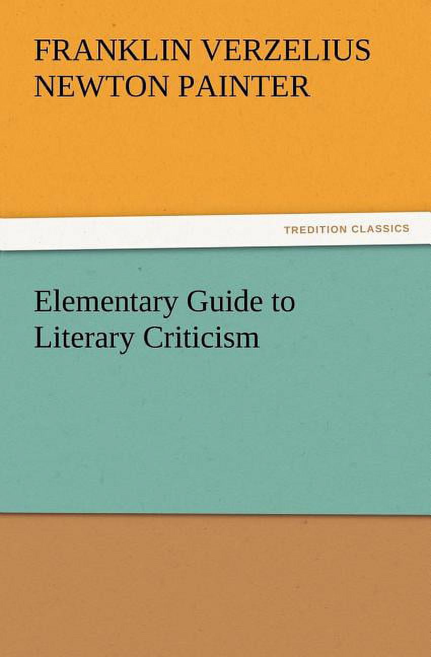 Elementary Guide to Literary Criticism - Walmart.com