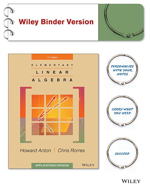 Elementary Linear Algebra: Applications Version - Walmart.com