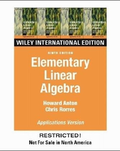 Pre-Owned Elementary Linear Algebra: Applications (Hardcover ...