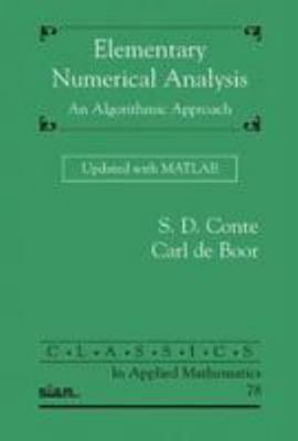 Pre-Owned Elementary Numerical Analysis: An Algorithmic Approach (Paperback) 1611975190 ...