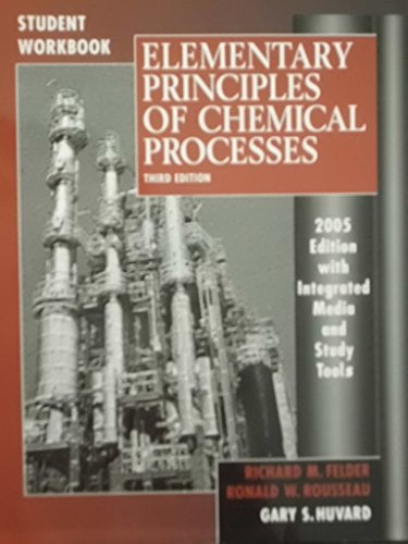 Pre-Owned Elementary Principles of Chemical Processes: With Integrated ...