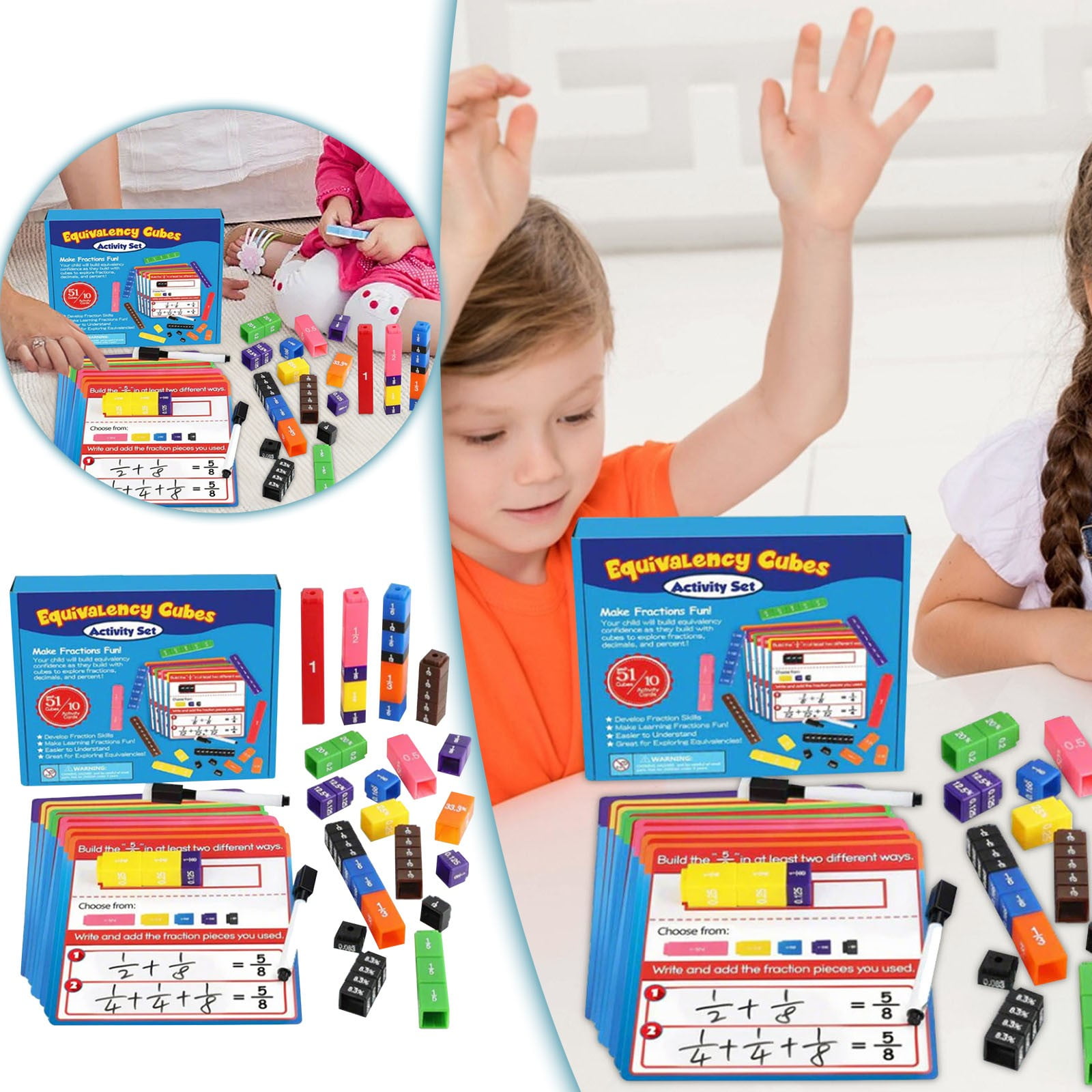 Elementary School Math Manipulatives Kit Hands On Learning Educational ...