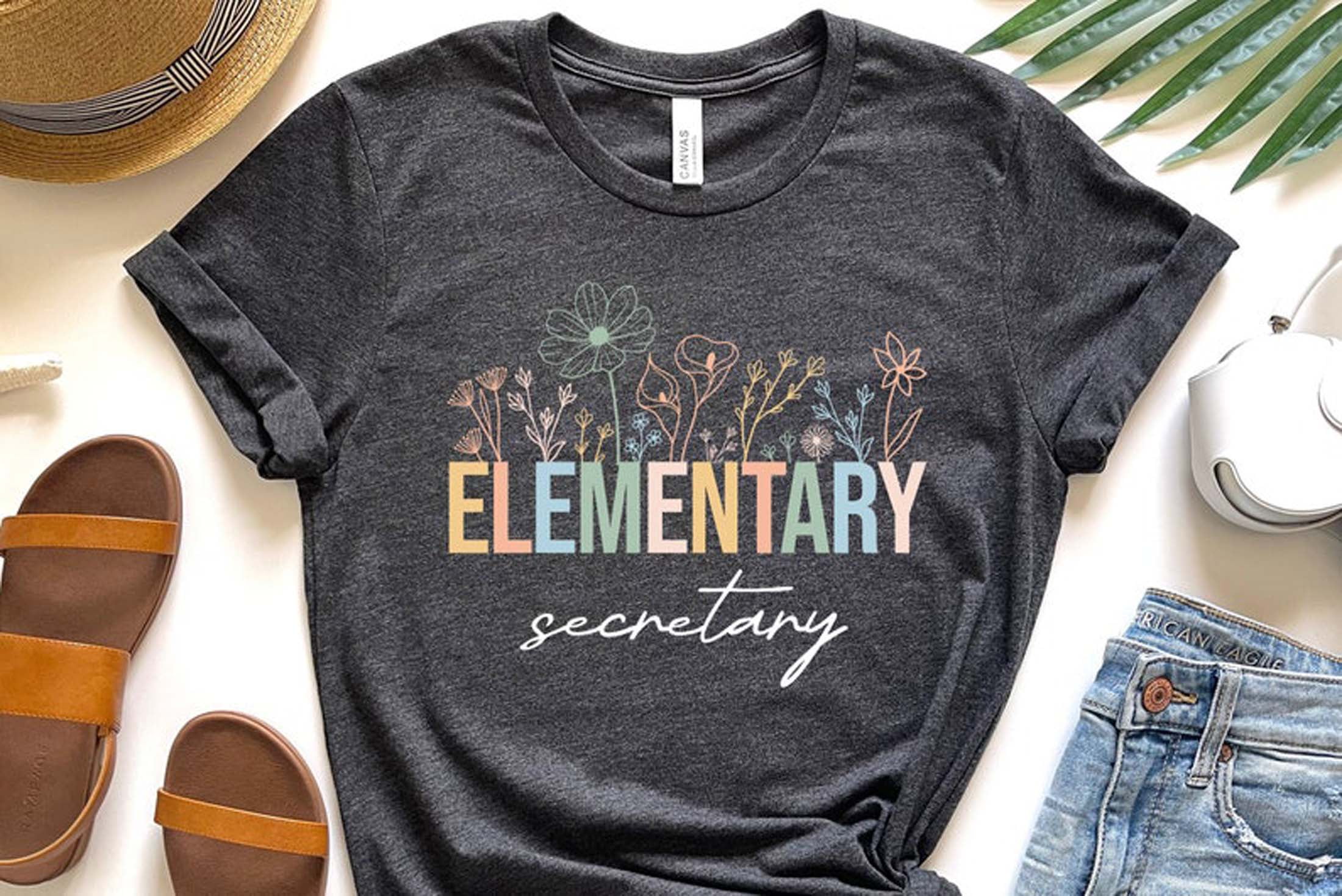 Elementary Secretary Shirt,Office Secretary Christmas Gift,Secretary ...
