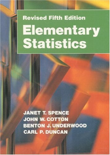 Pre-Owned Elementary Statistics, Revised (5th Edition) by Janet T. Spence - Walmart.com