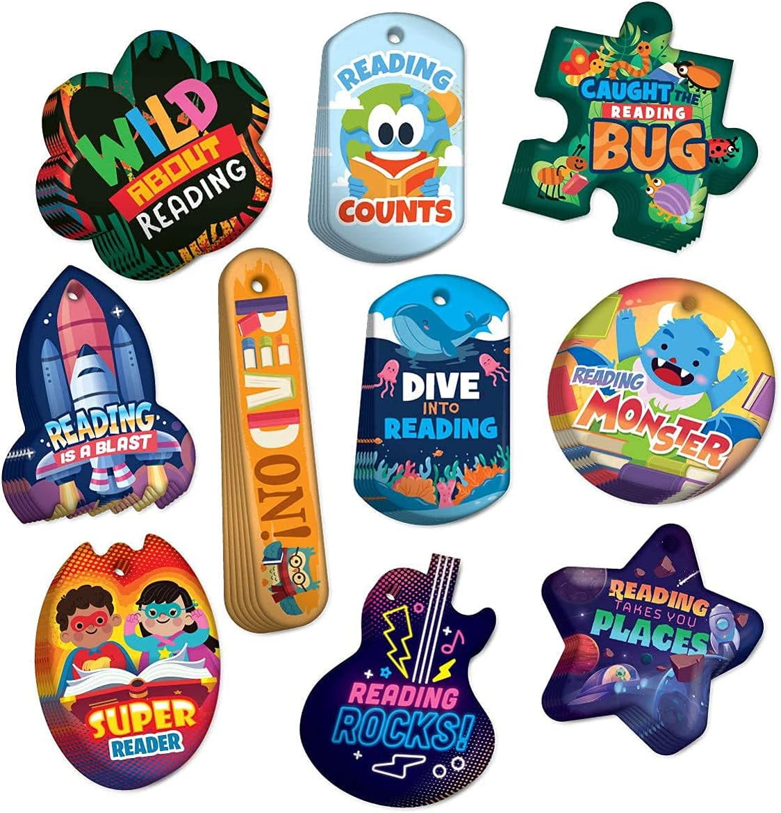 Elementary Student Young Readers Builder Brag Tag Value Pack: 250 Tags ...