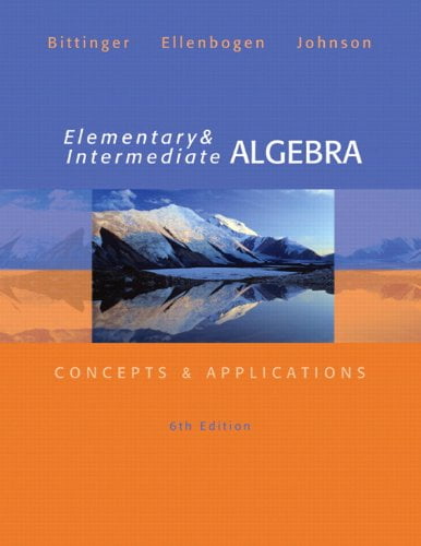 Pre-Owned Elementary and Intermediate Algebra: Concepts and ...