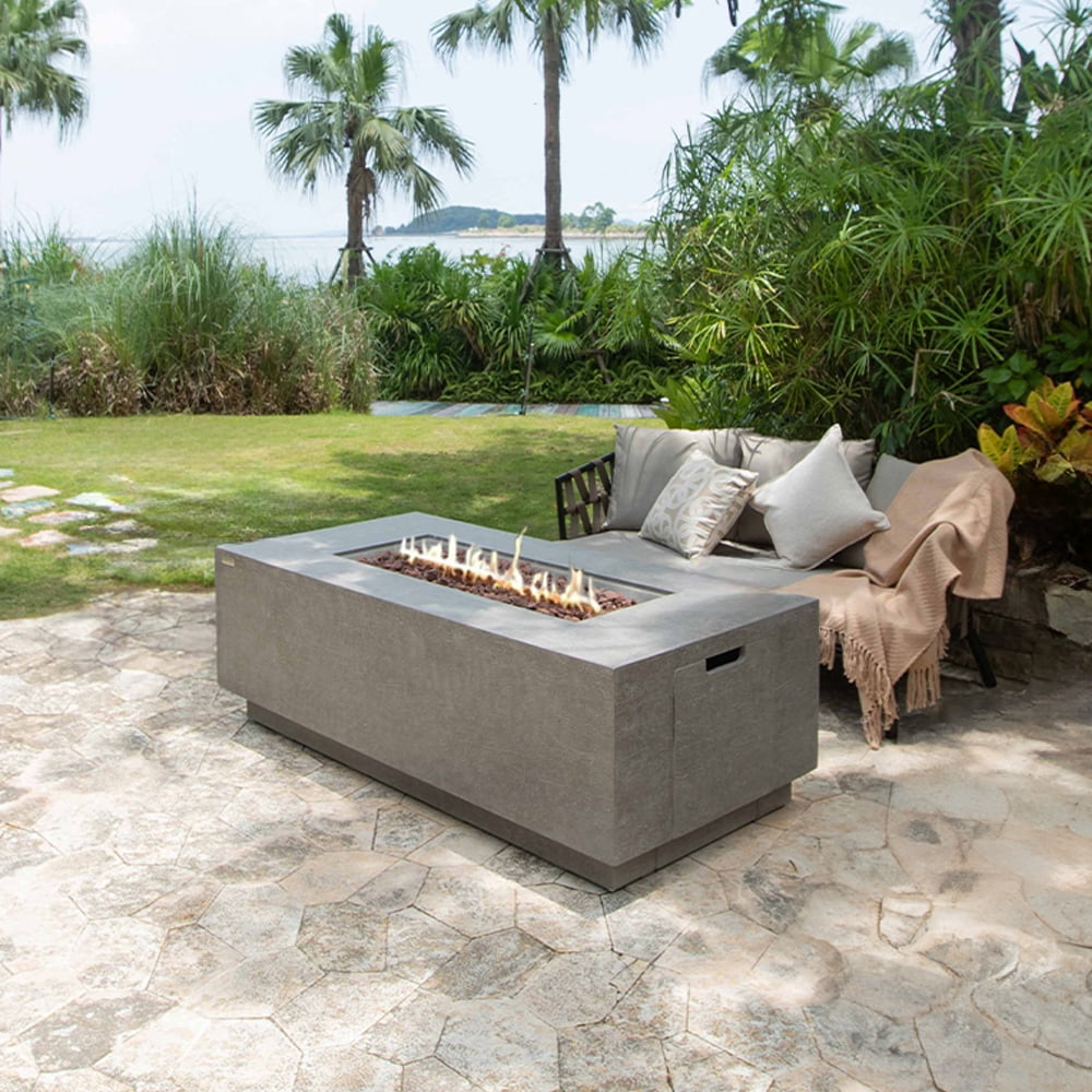 Elementi Andes Propane Fire Pit for Outside Outdoor Firepit Table with ...