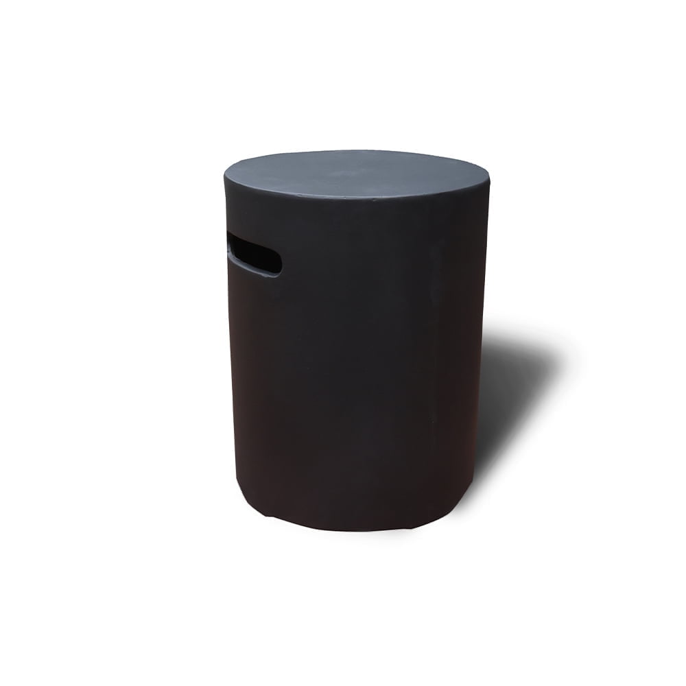 Elementi Modeno Black Propane Tank Cover Fire Pit Accessories Round 20 ...