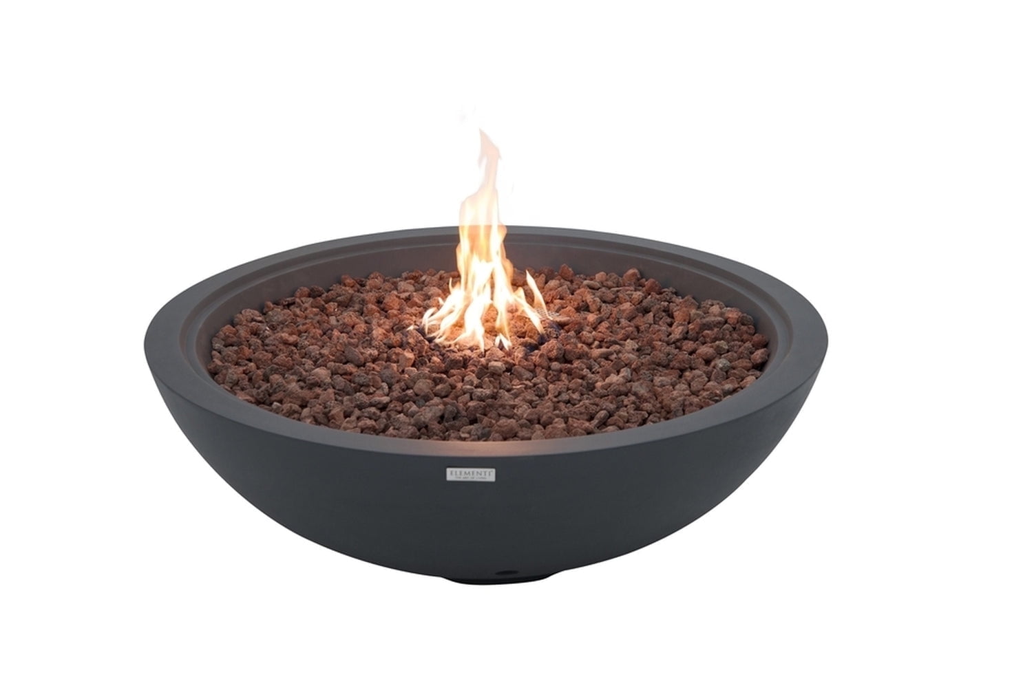 Sol Living Rose Bowl Propane Fire Pit for Outside Outdoor Firepit Table ...