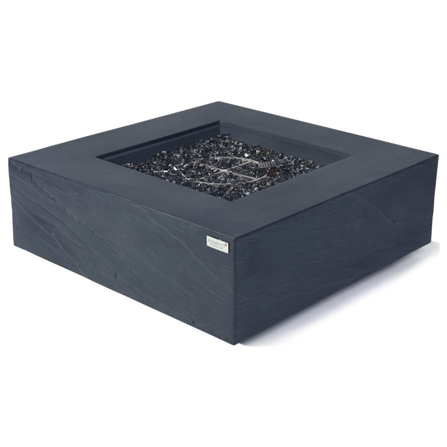 Elementi Roraima Fire Table -Slate Black Natural Gas Assembly - Walmart.com