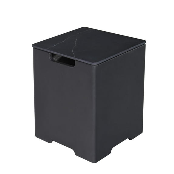 Elementi Square Tank Cover-Marble Porcelain Top with GFRC Base ...