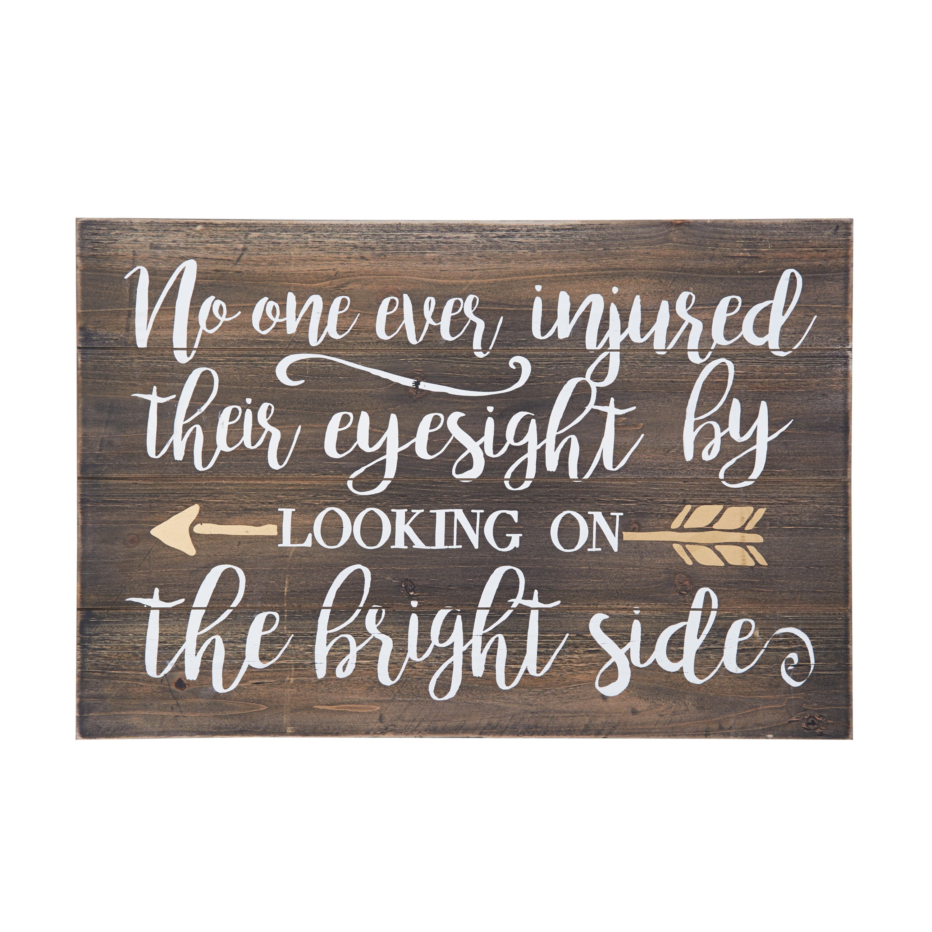 Elements 23.5-inch X 16-inch The Bright Side Wall Decor - Walmart.com