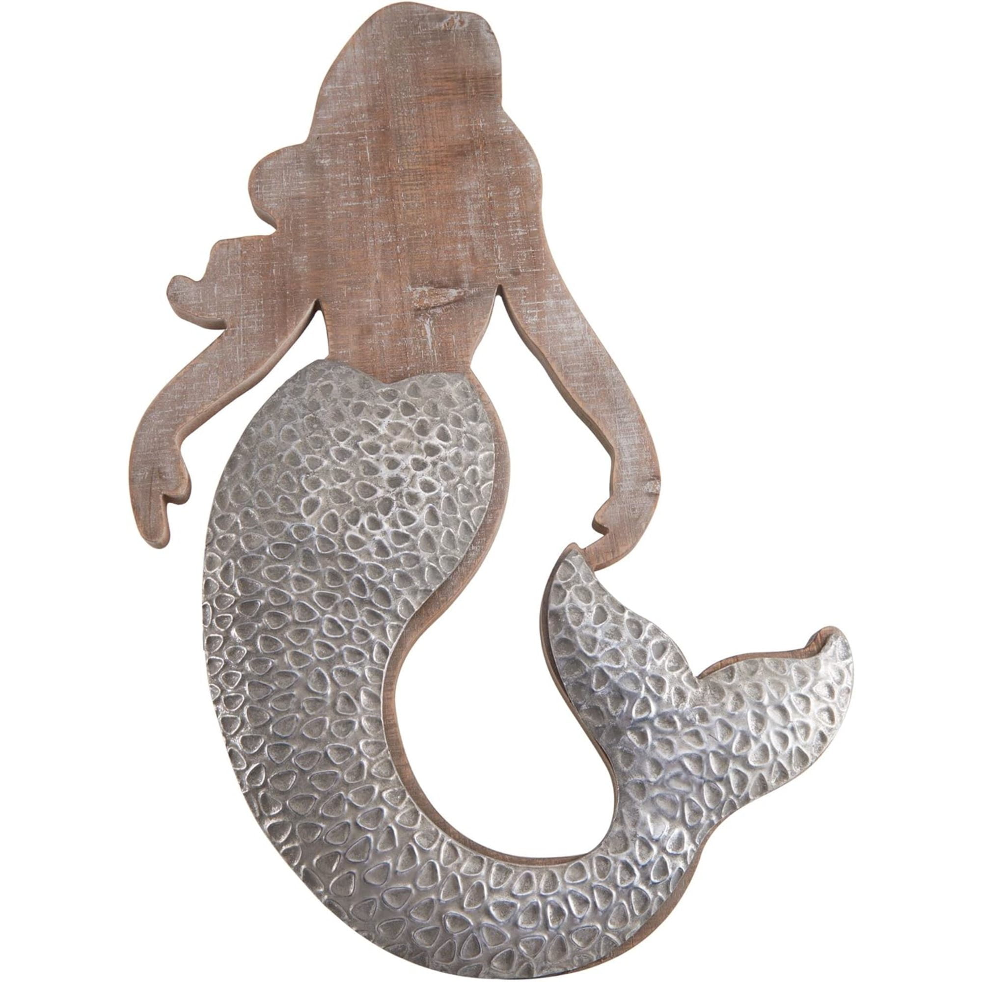 Elements Mermaid Wall Decor - Coastal Nautical Art for Kitchen, Living ...