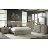 Elements Argo Queen Panel Bed with LED in Grey - Walmart.com