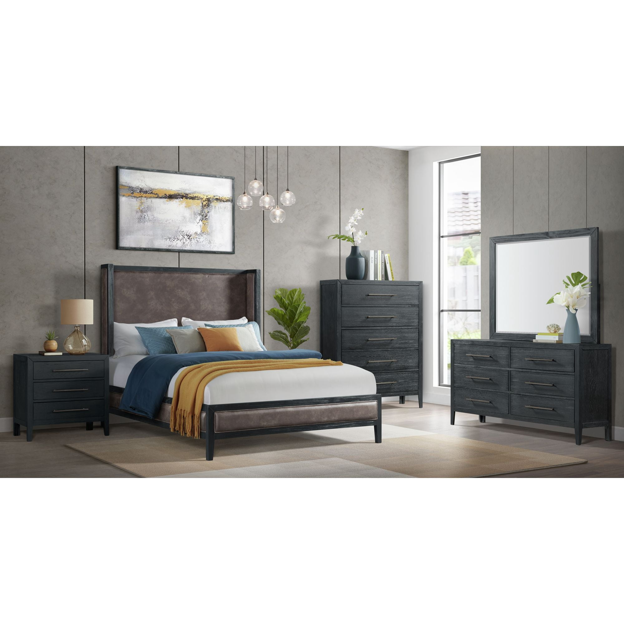 Elements Armes 6-Drawer Dresser in Black - Walmart.com
