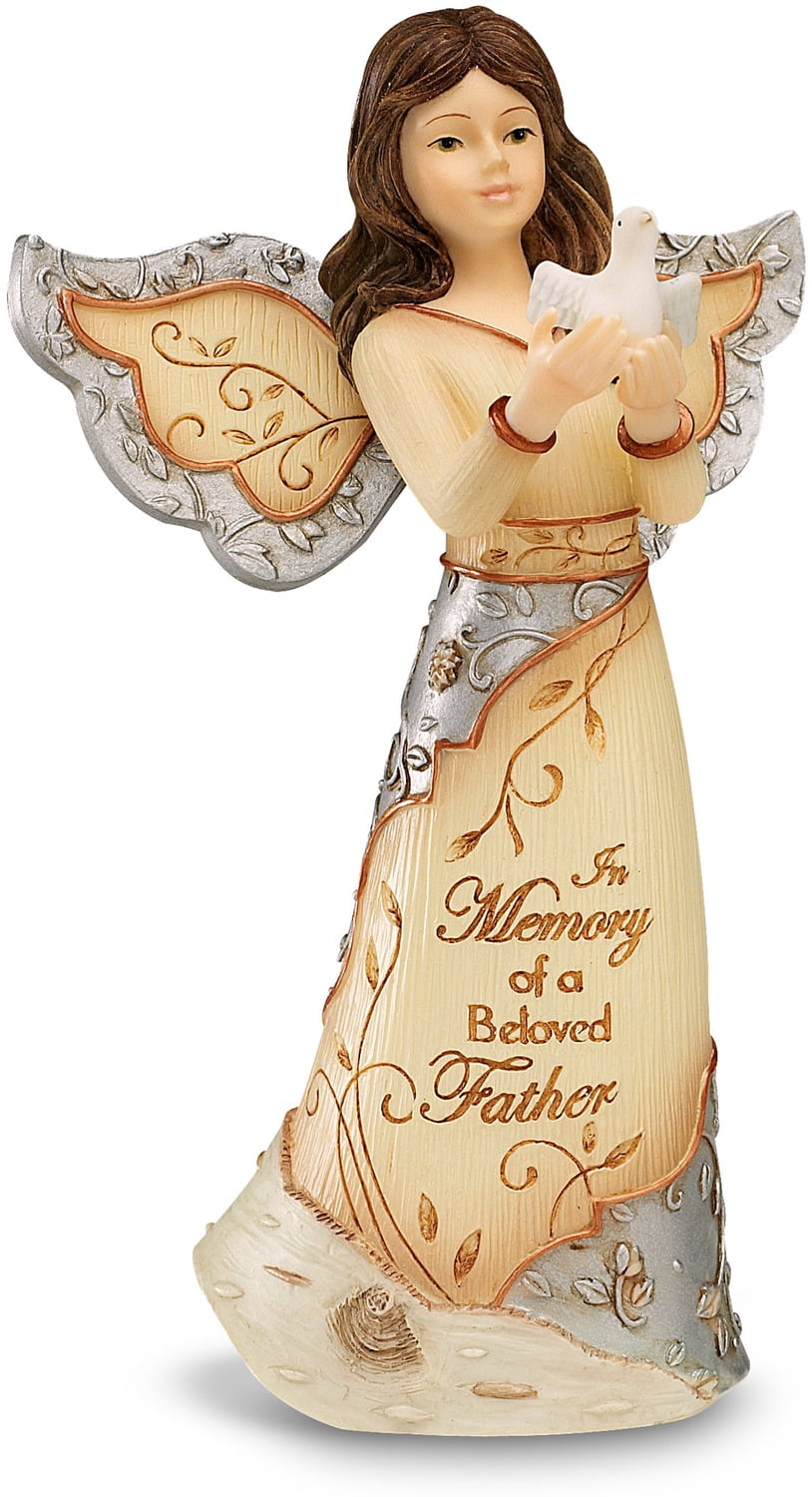 Elements Beloved Father Angel Figurine by Pavilion, 5-Inch, Holding ...