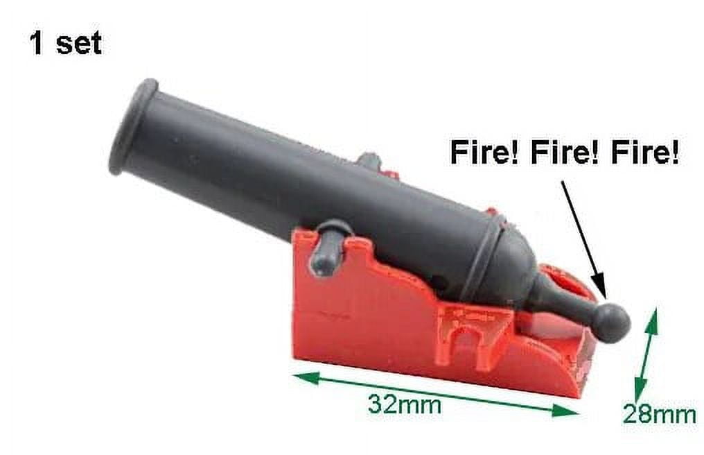 Elements Brick Parts 2527 Weapon Cannon Base 5060 Cannon with shooting ...