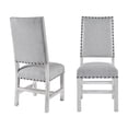 Picket House Furnishings Robertson White Fabric Back Side Chair (2 PER ...