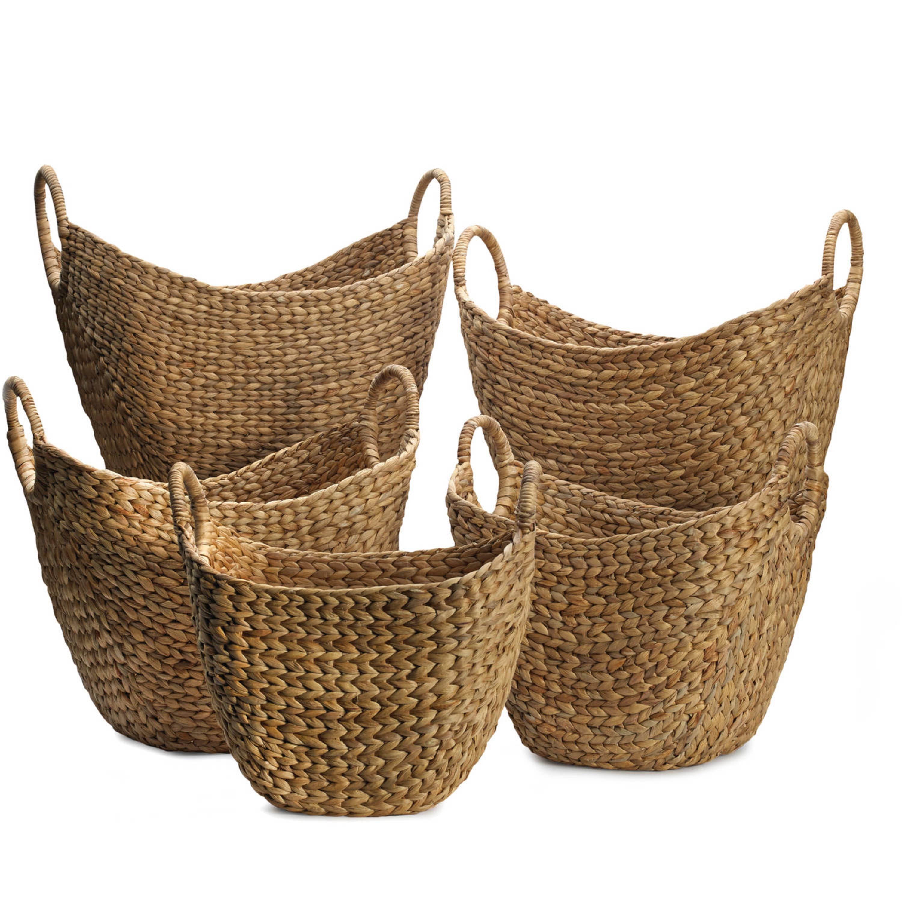 Elements Set of 5 Natural Tapered Baskets in Assorted Sizes - Walmart.com
