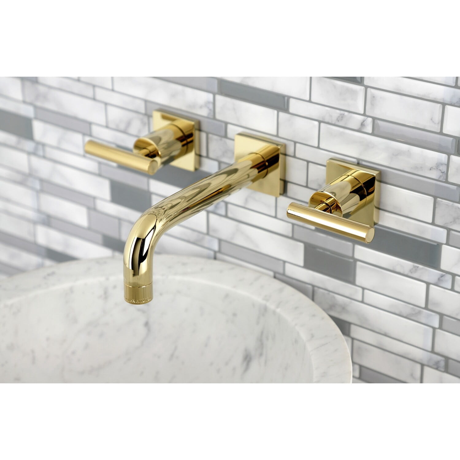 Elements of Design Hot Springs Double Handle Wall Mount Clawfoot Tub ...