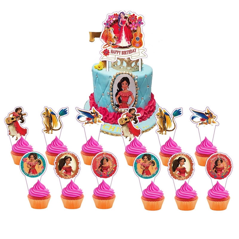 Elena Princess Cake Topper CupcakeS Set Birthday Party Supplies ...