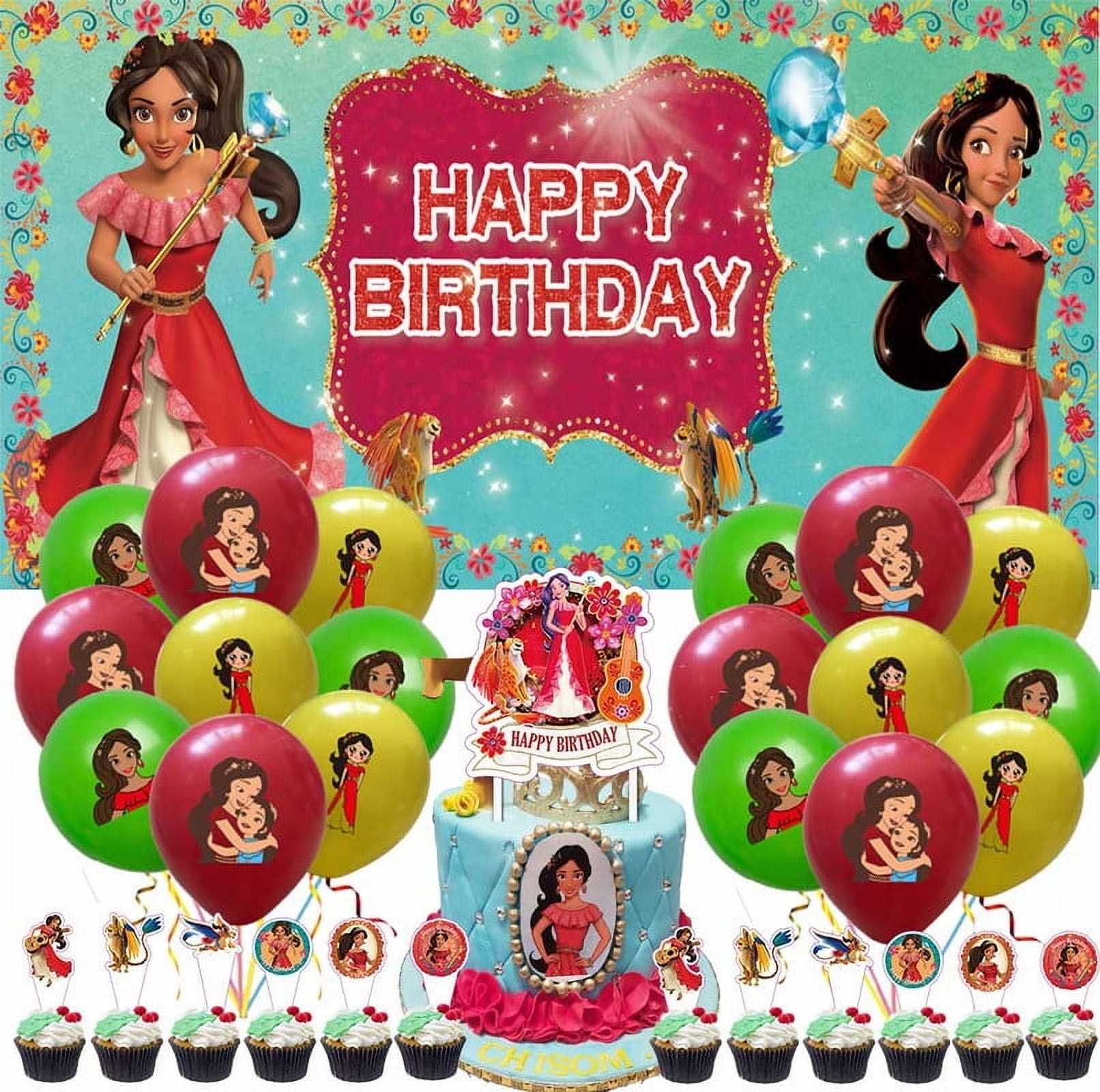 Elena Princess Party Supplies Decor Cake Topper Birthday Backdrop ...